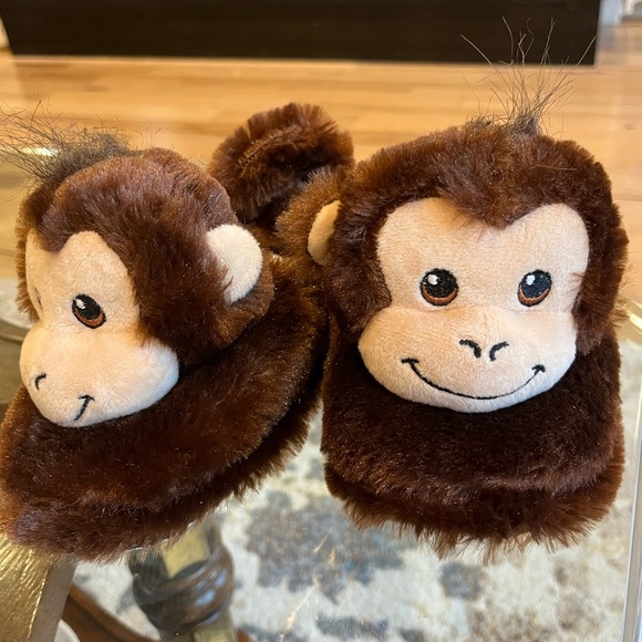 Build-A-Bear | Shoes | Build A Bear Slippers Smiley Monkey House Shoes ...